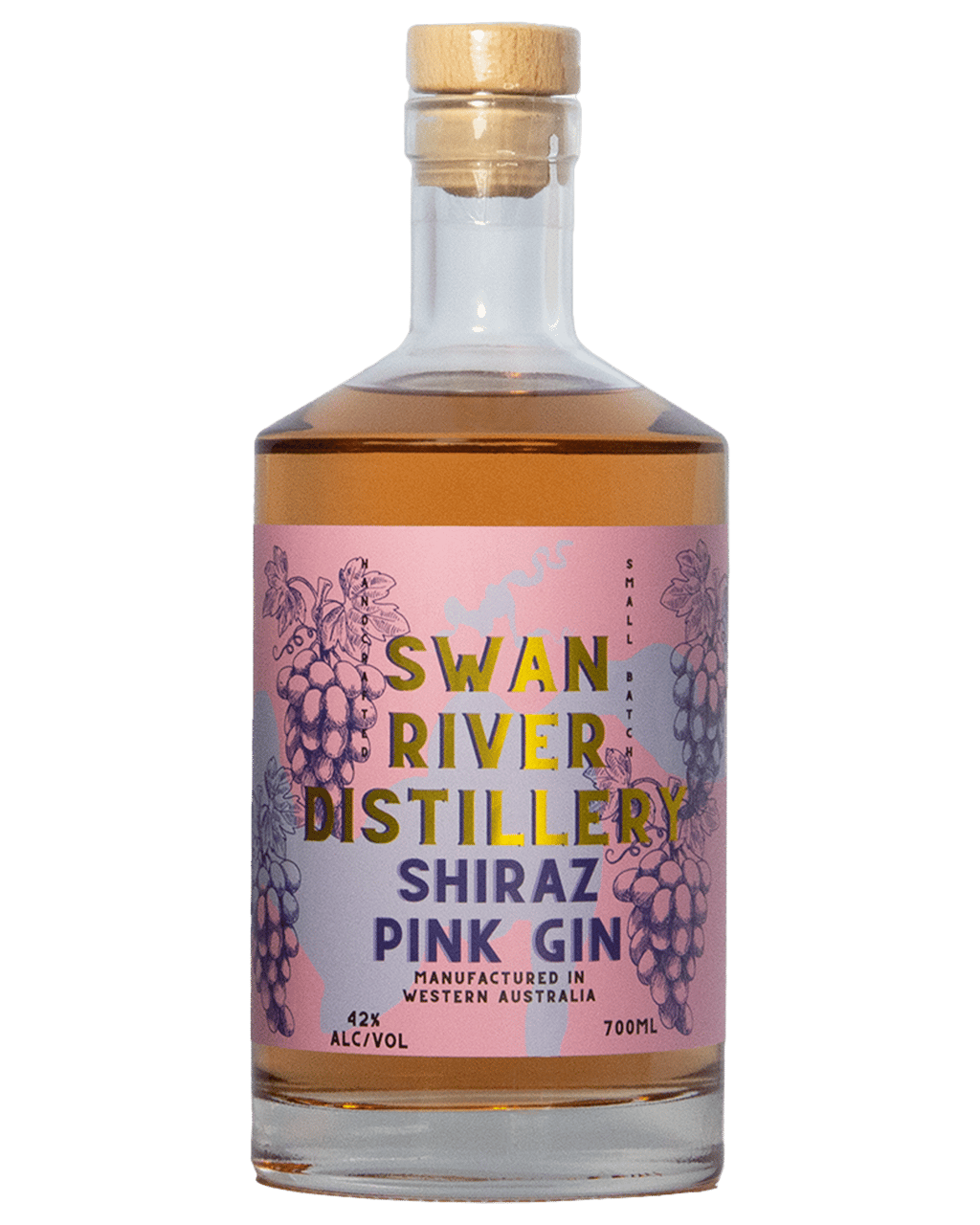 Buy Swan River Distillery Shiraz Pink Gin 700ml Online @Lowest Price