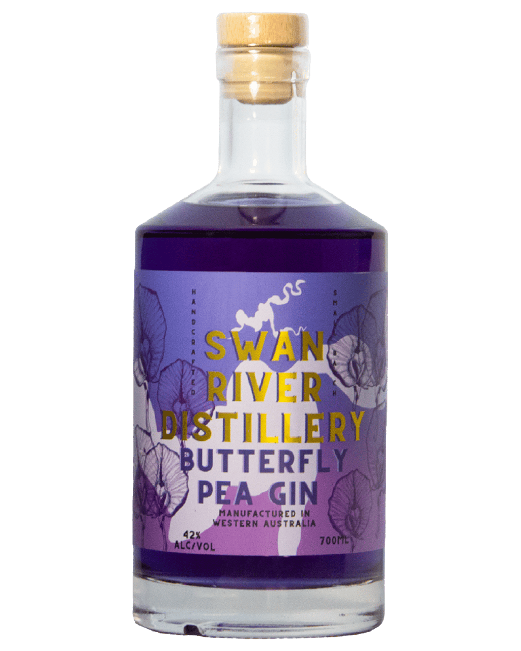 Buy Swan River Distillery Butterfly Pea Gin 700ml Online @Lowest Price