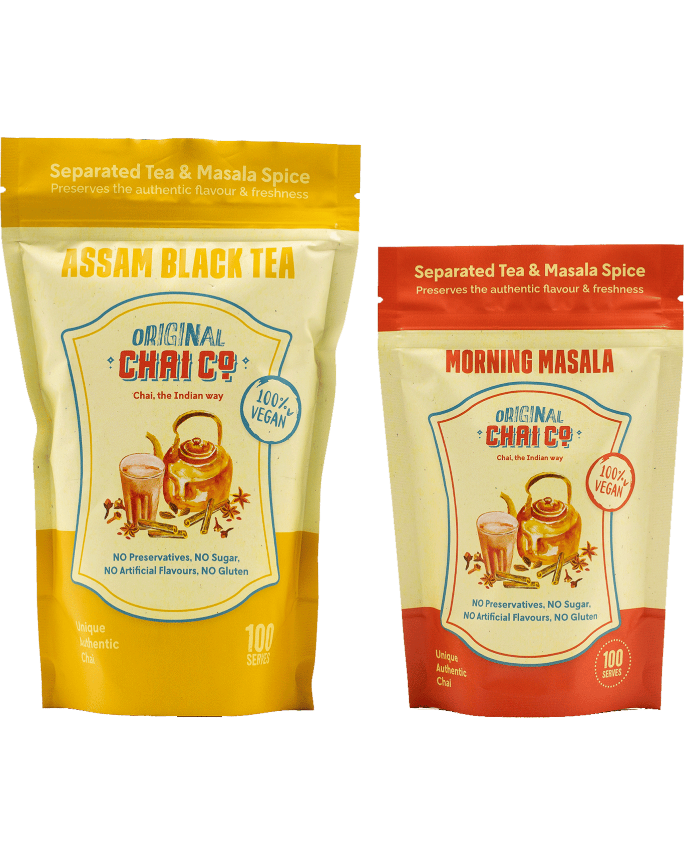 Buy Original Chai Co. Bulk Chai Packs- 2 Flavours Online (Low Prices ...