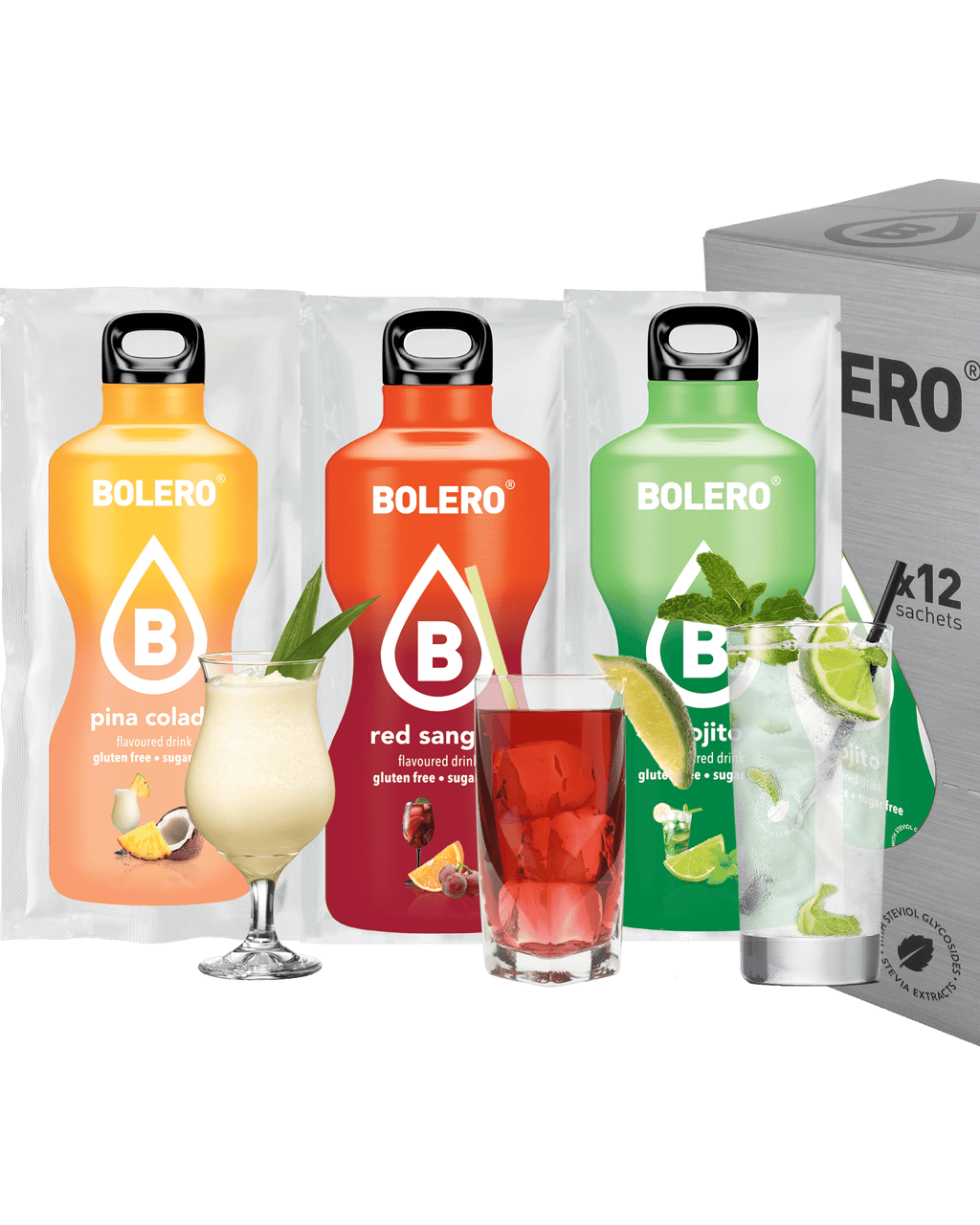 Buy Bolero Instant Cocktail, Sugar-free Drink Mix Box Of 12 Sachets ...