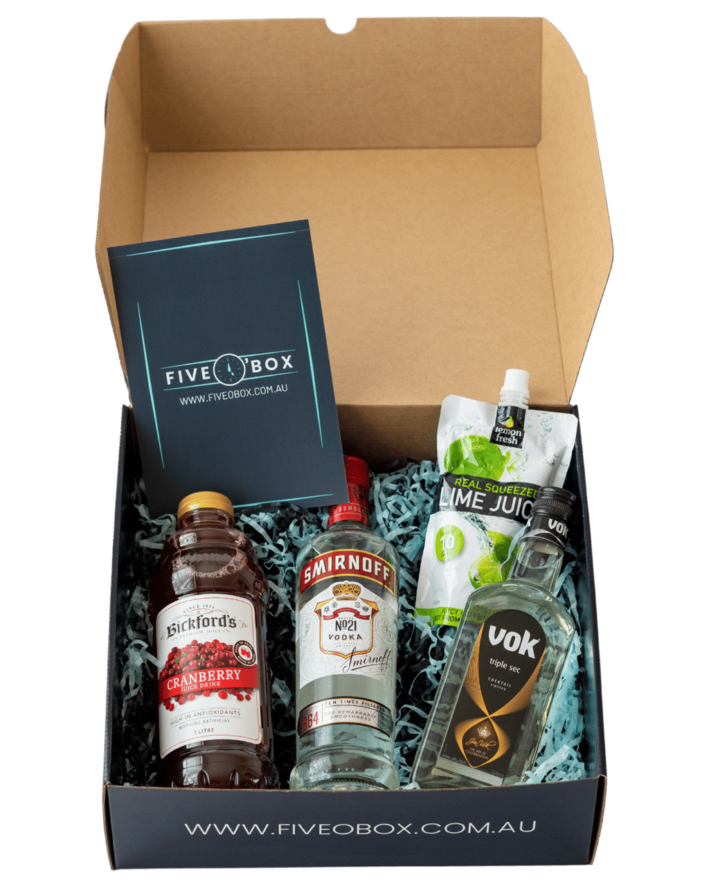 Buy Five O'box Cosmopolitan Cocktail Kit Gift Box - Smirnoff Red Label ...