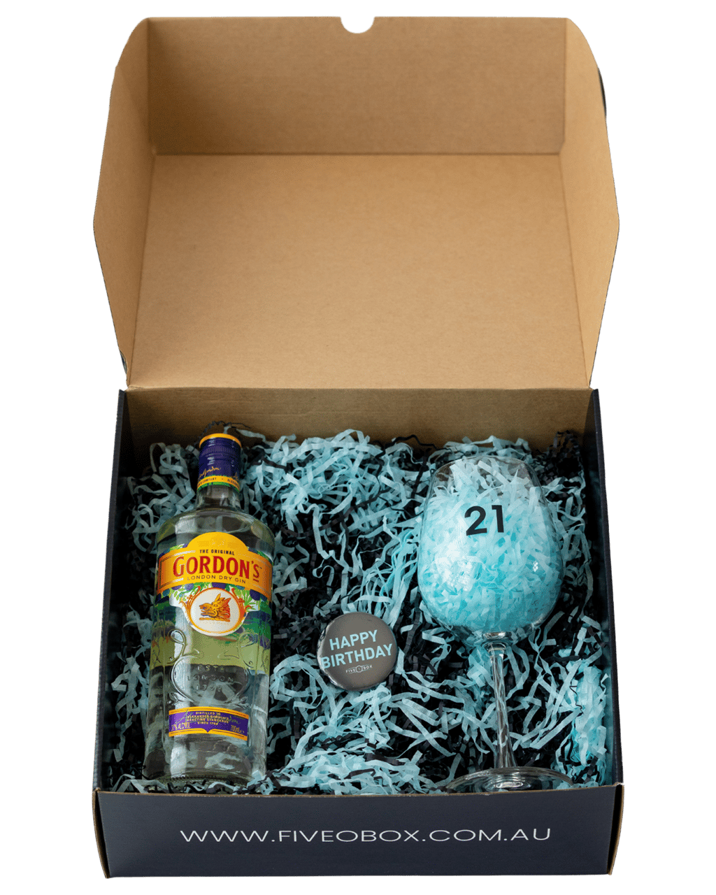 Buy Five O'box Gin Lover's 21st Birthday Gift Box - Gordon's Dry Gin ...