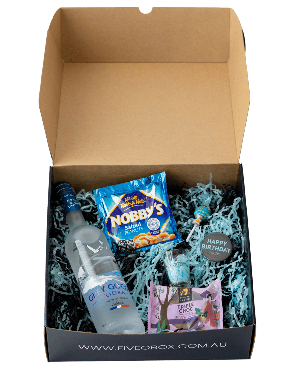 Buy Five O'box Birthday Gift Box - Grey Goose Vodka Online (Low Prices ...