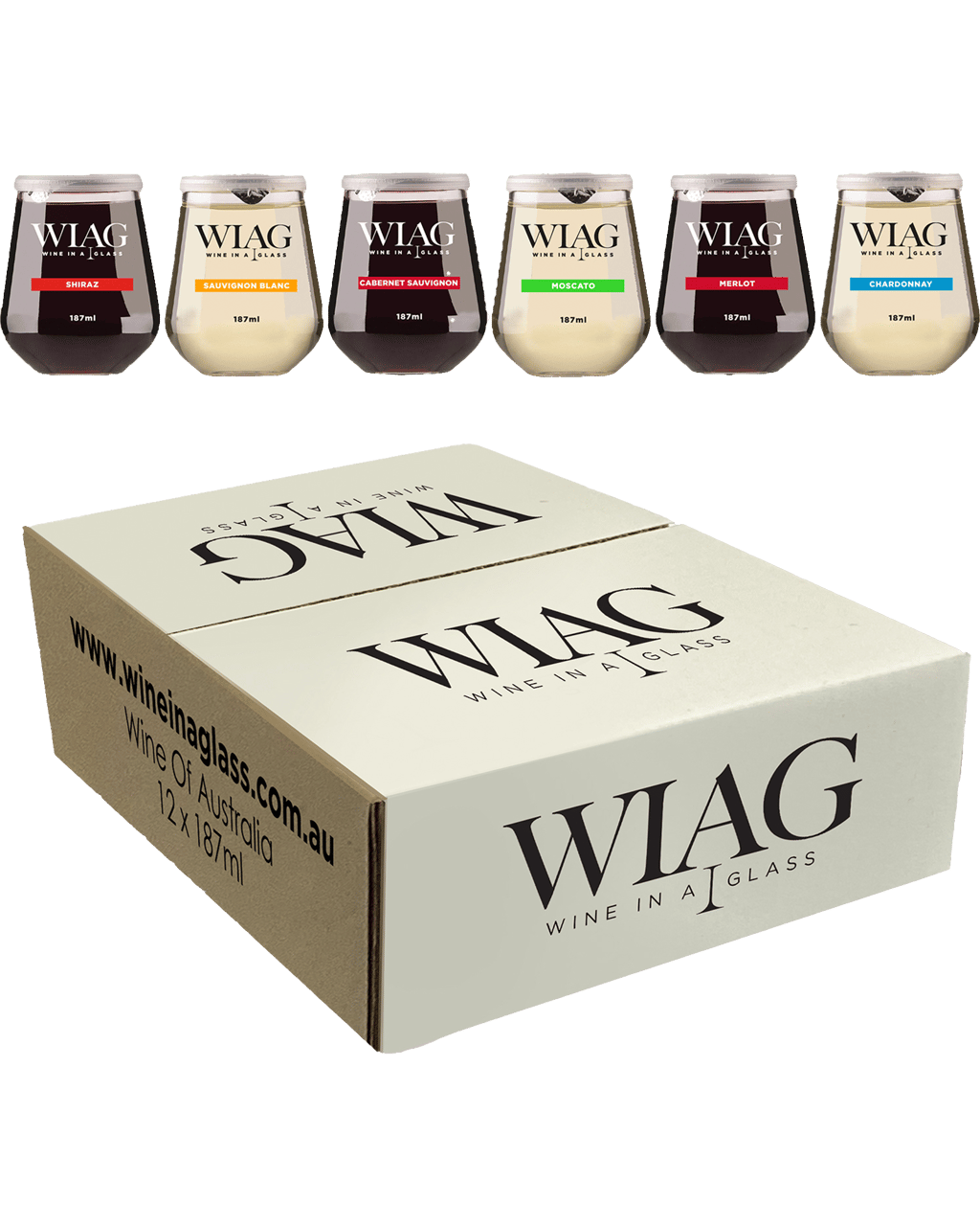 Buy Wiag Wine In A Glass Mixed Gift Box 187ml Online (Lowest Price ...