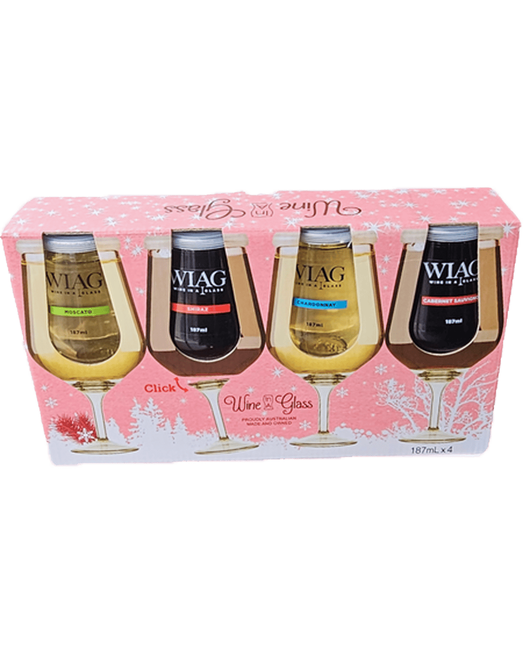 Buy Wiag Wine In A Glass Mixed Gift Pack 187ml Online @Lowest Price