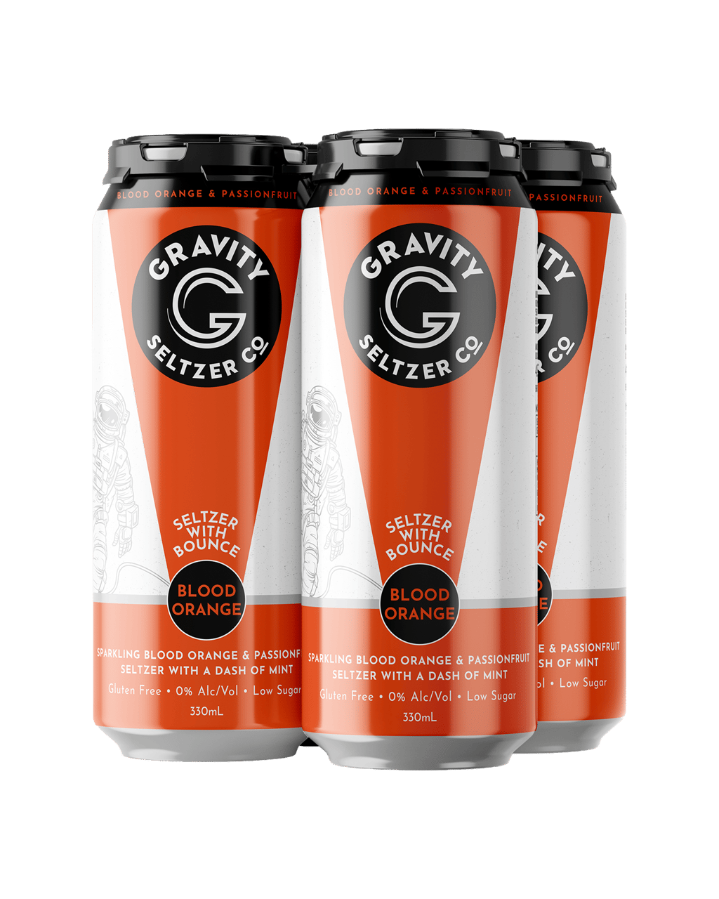 Buy Gravity Seltzer Co. Blood Orange & Passionfruit - Zero Alcohol 4 ...