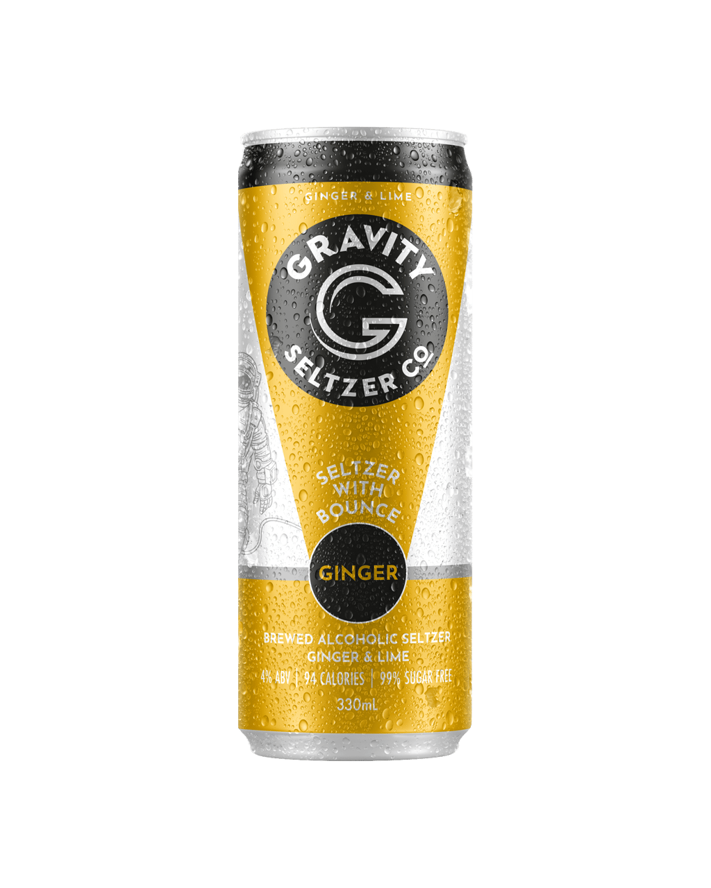 Buy Gravity Seltzer Co. Ginger & Lime Alcoholic Seltzer 330ml Online ...