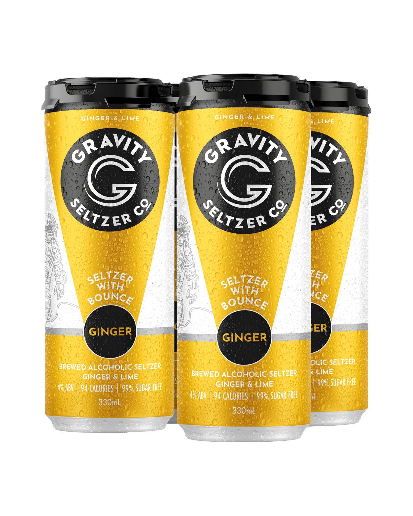 Buy Gravity Seltzer Co. Ginger & Lime Alcoholic Seltzer 330ml Online ...