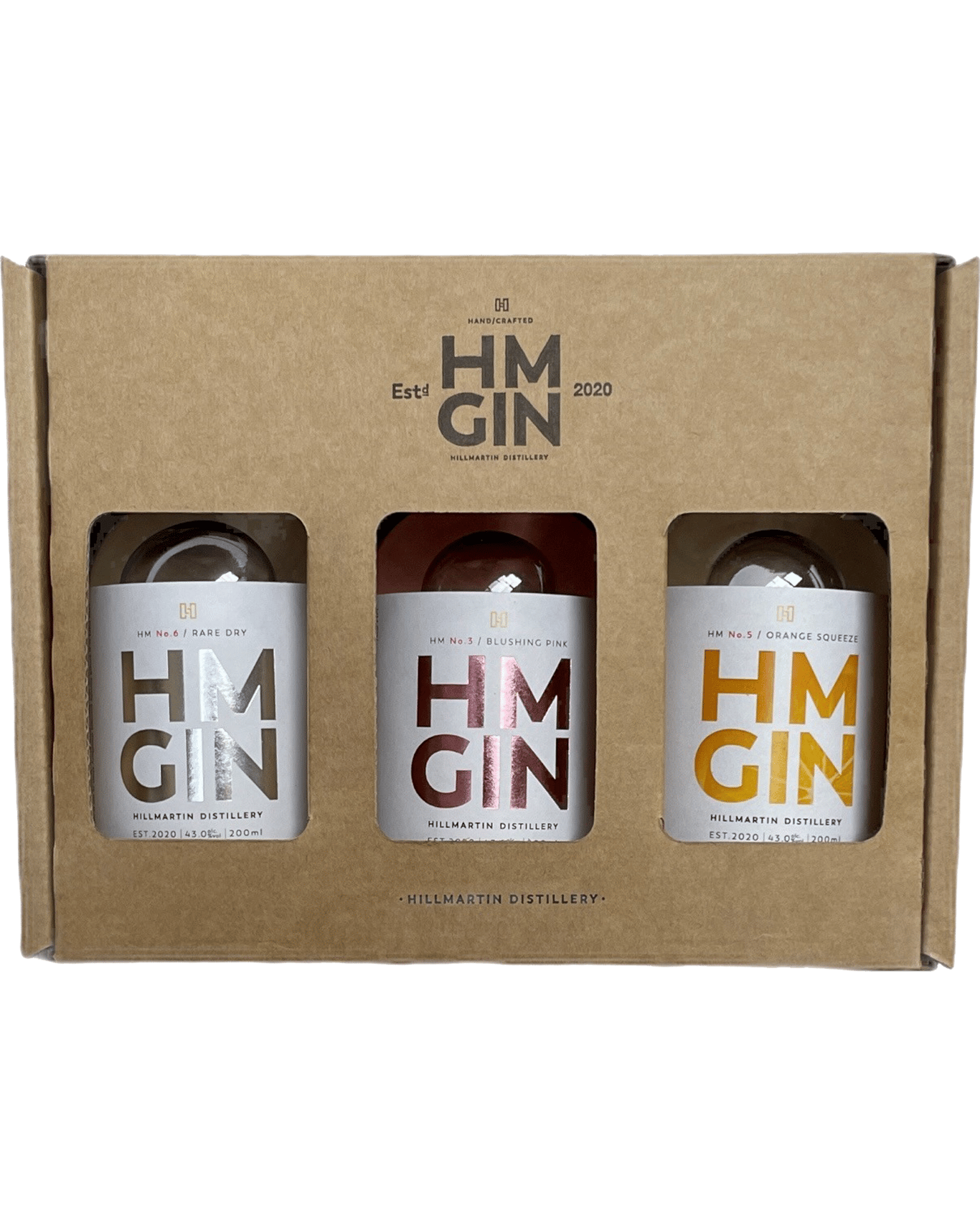 Buy Hm Gin Blushing Pink, Orange Squeeze And Rare Dry Gins Gift Pack ...