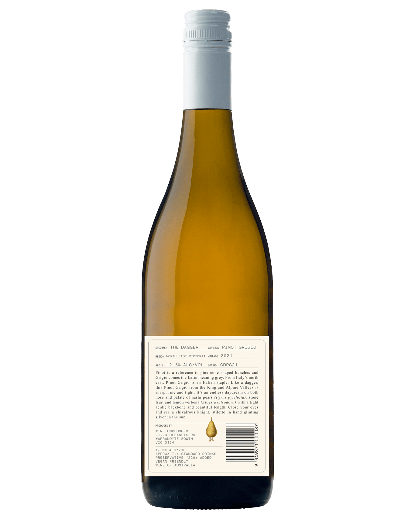 Buy Cloak & Dagger The Dagger Pinot Grigio 750ml Online @Lowest Price