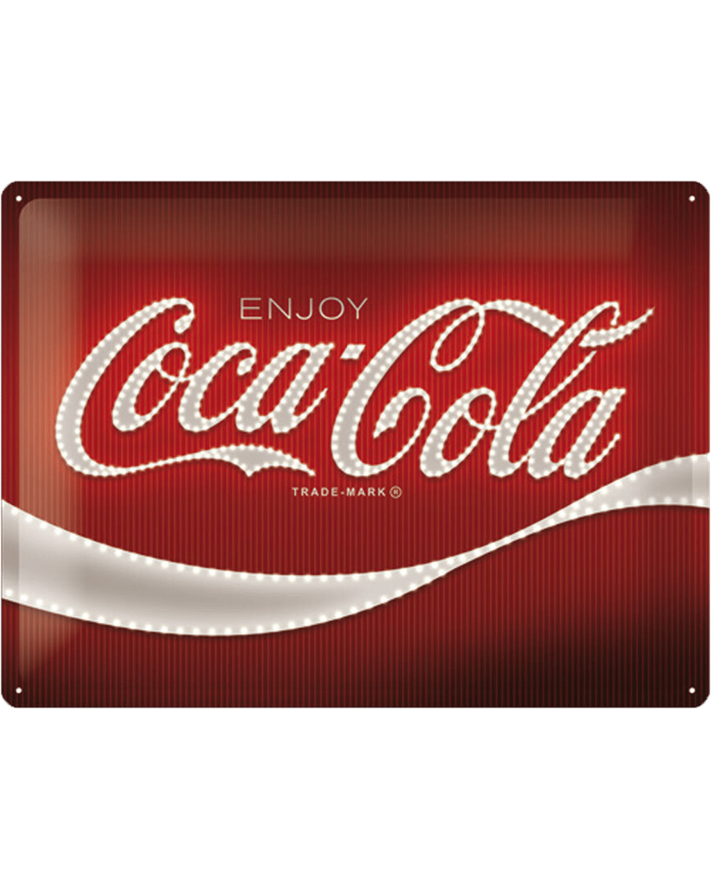 Buy Nostalgic Art Large Sign Coca Cola Logo Red Lights For Home/office ...