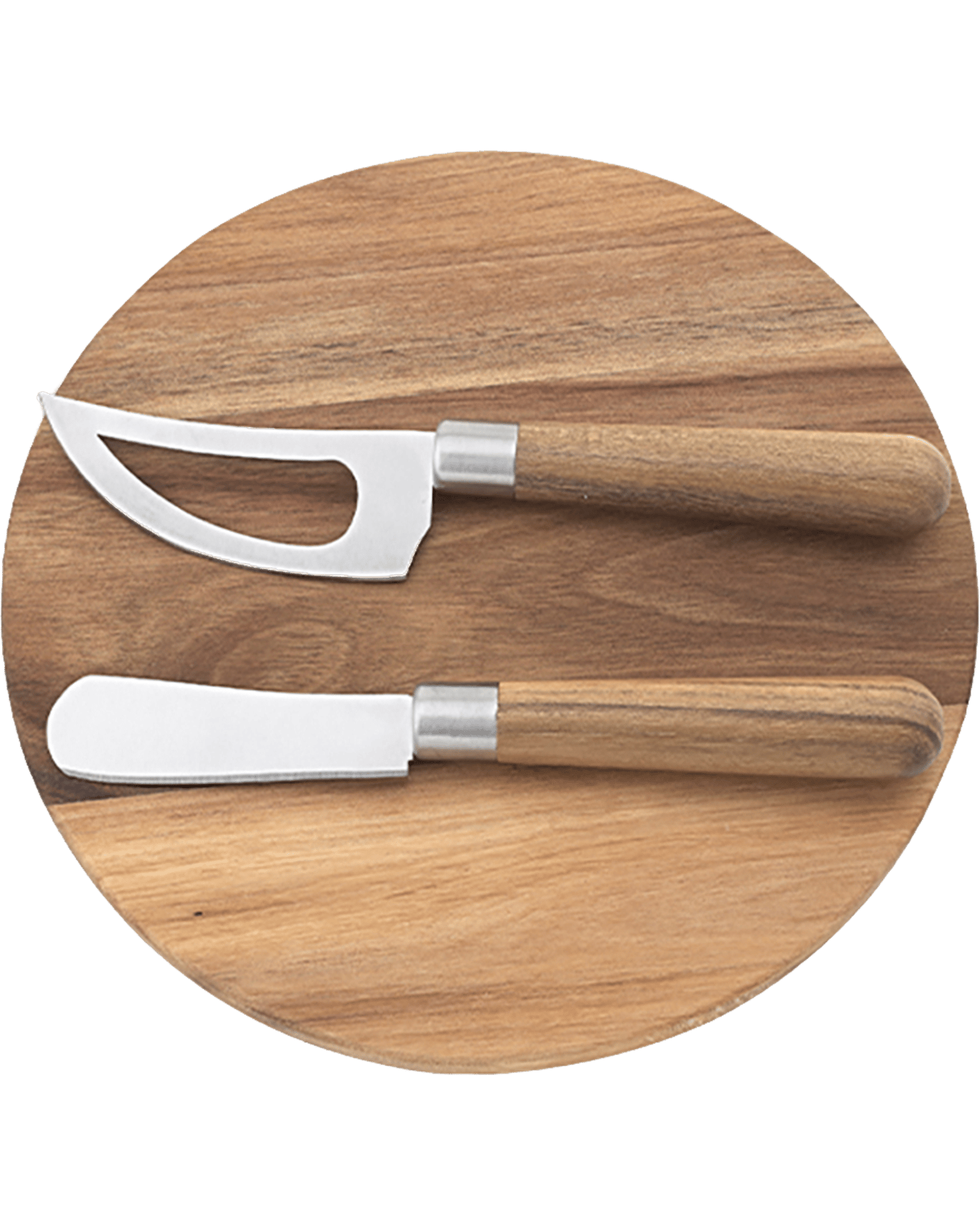 Tempa Fromagerie Acacia Wooden Round Cheese Serving Board/plate W/knife ...