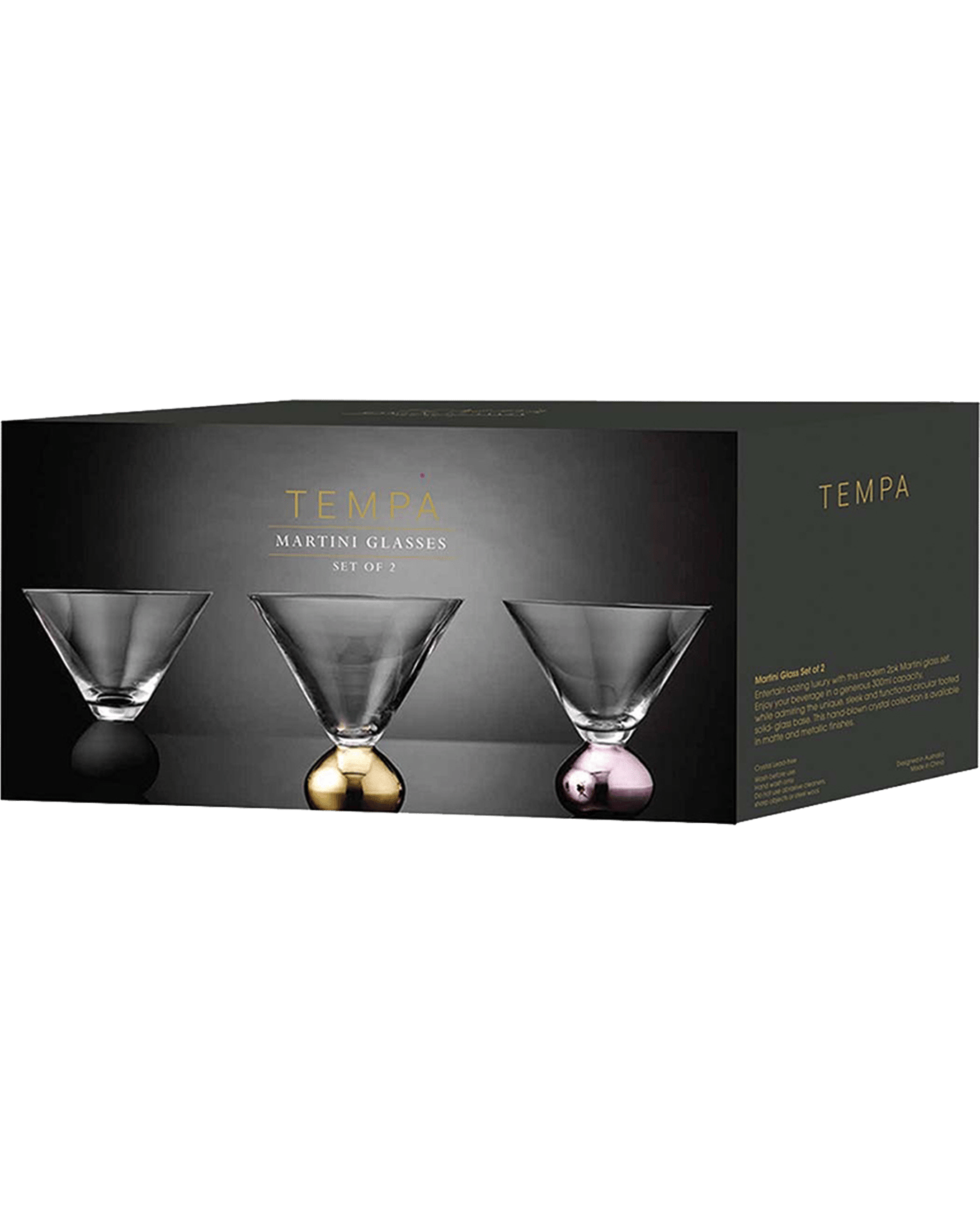 Buy Tempa Astrid Wine Glass Water/cocktail Drinking Glassware Cup Rose ...