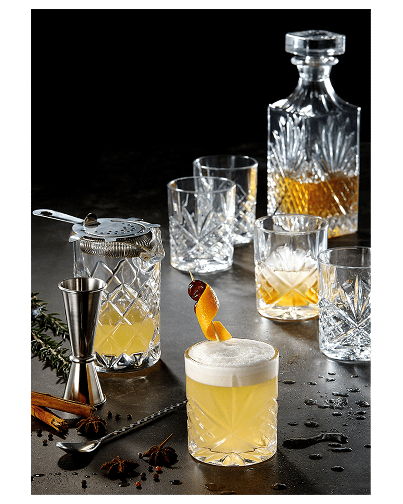 Buy Tempa 5pc Ophelia Whisky Glasses/liquor Cup Set W/ Decanter ...