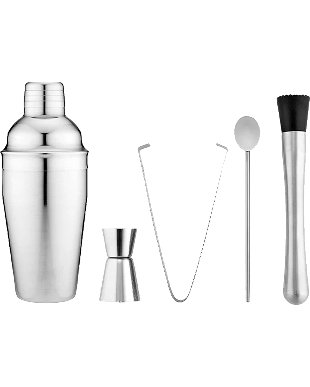 Buy Tempa Aurora Silver Cocktail Set Muddler/tongs/stirring Spoon ...