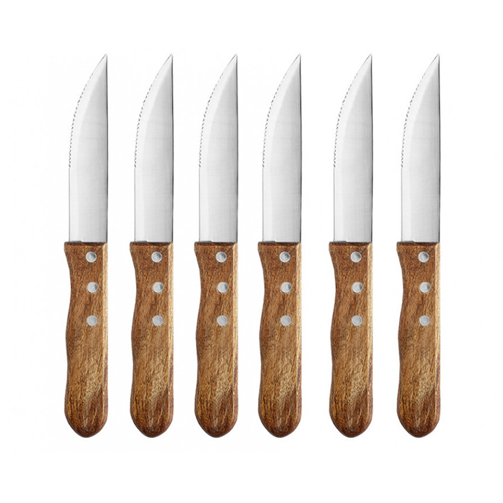 Buy Tempa 25cm Atticus Slicing Steak Knives Stainless Steel Kitchen ...