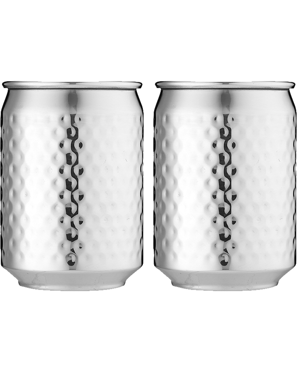 Buy Tempa Spencer Hammered Stainless Steel Tumbler Cocktail Cup Set ...