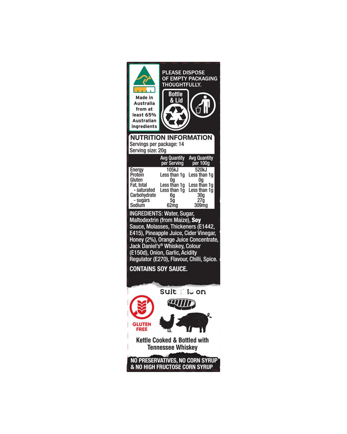 Grill Society 280g Sweet Honey Glaze Bbq Dip Sauce/condiment Cooking/roast/grill (Unbeatable ...