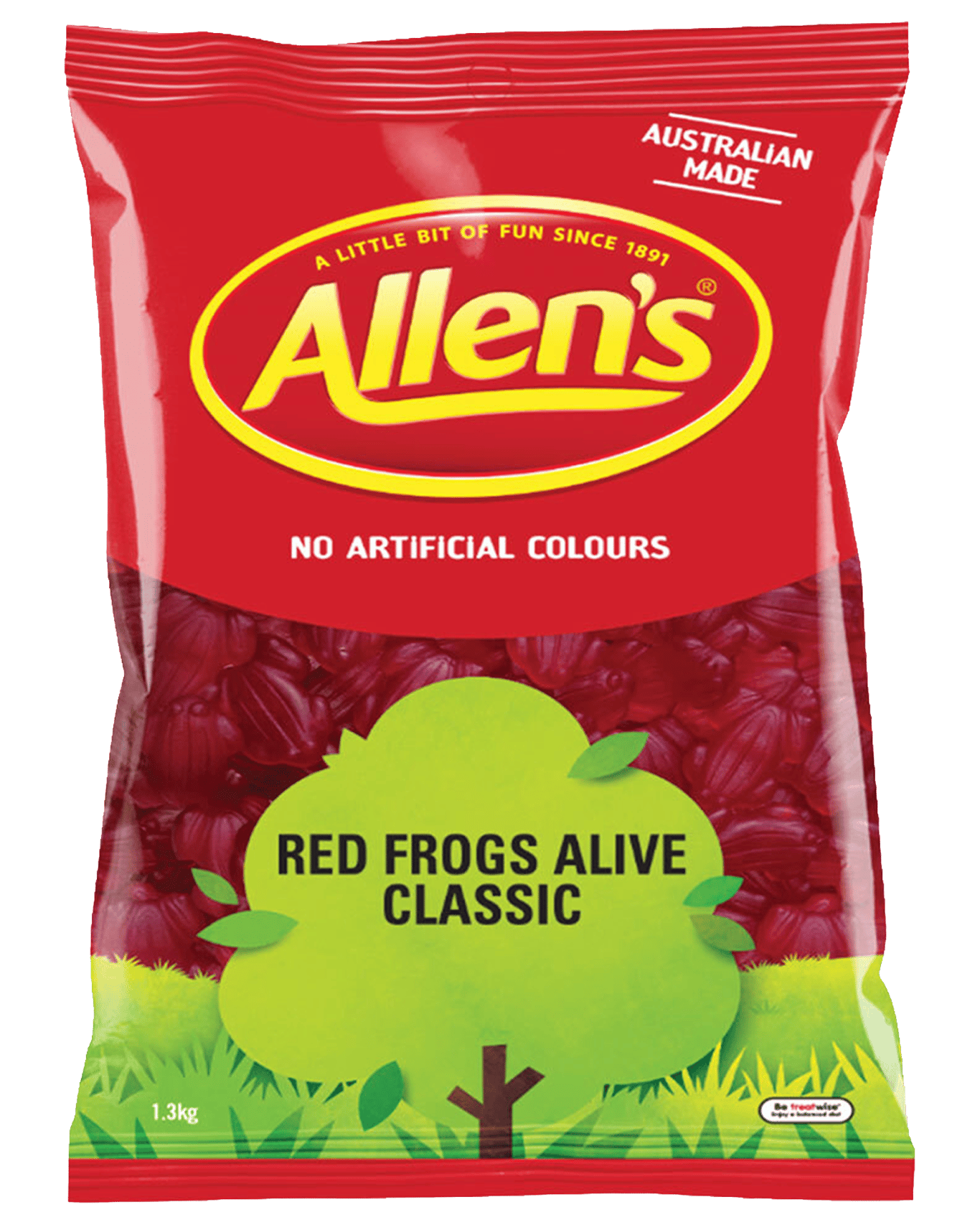 Buy Allen's Red Frogs Raspberry Flavoued Soft Chewy Candy/lollies ...