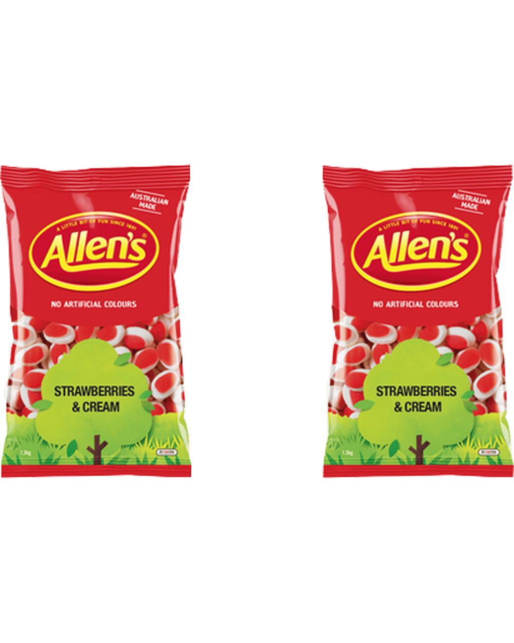 Buy Allen's Creamy Strawberries & Cream Flavour Chew Lolly/candy Sweets ...