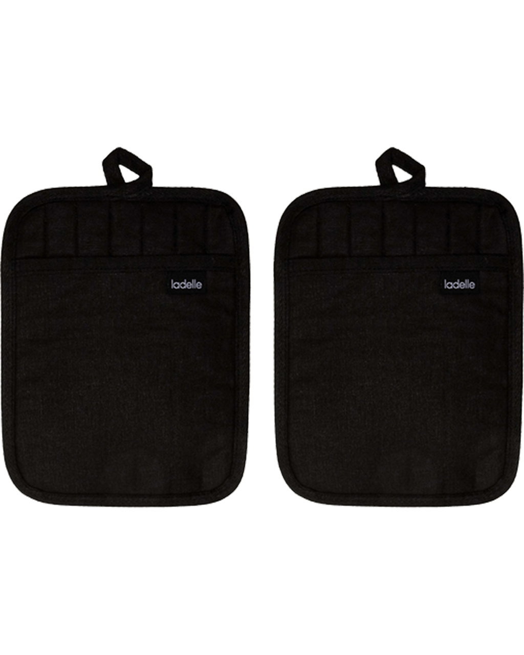 Buy Ladelle Lennox Cotton/poly/silicone Rectangular Pot Holder Black 24 ...