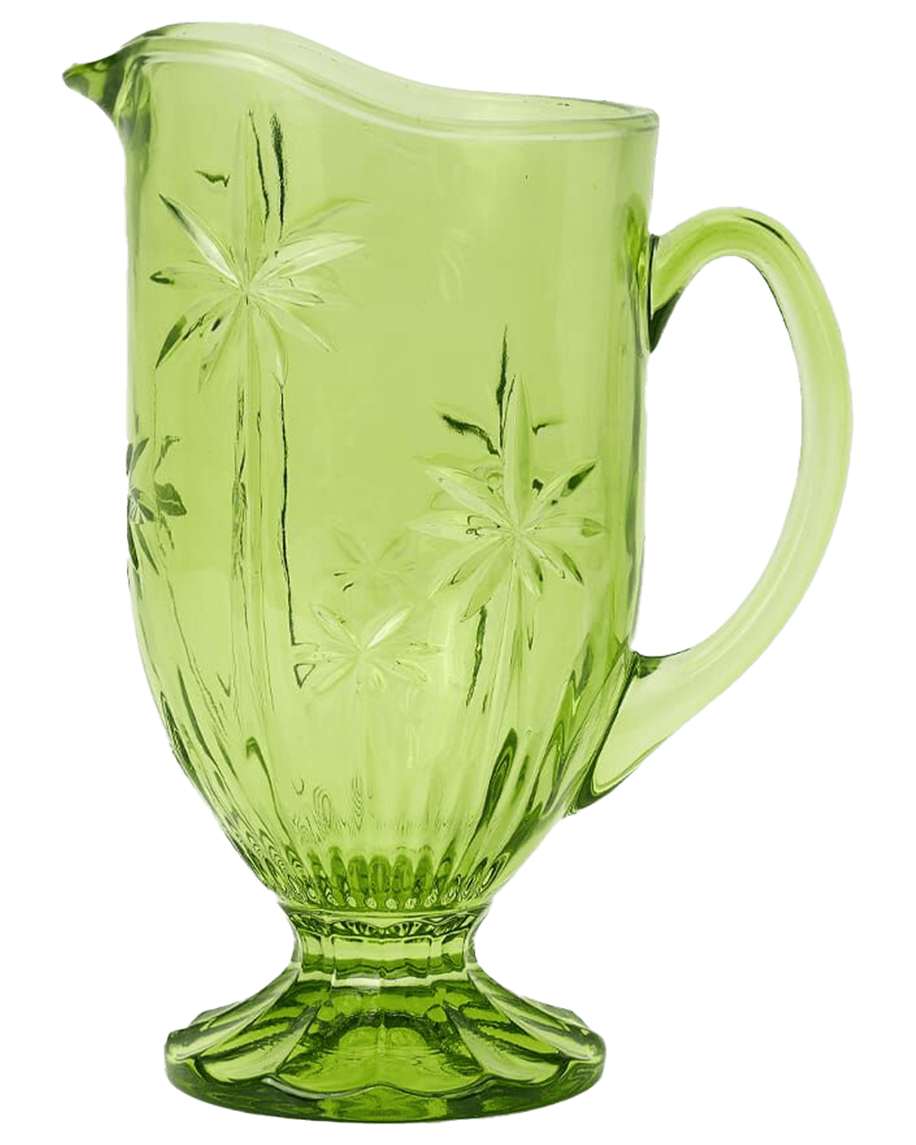 Buy Annabel Trends Glass Beverage Jug/pitcher 41x31cm Palm Trees Green ...