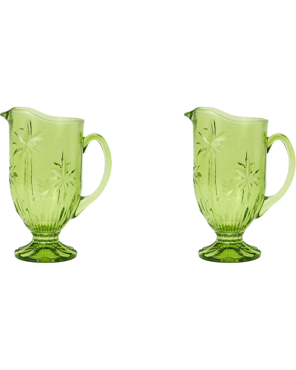 Buy Annabel Trends Glass 1400ml Beverage Jug/pitcher 41x31cm Palm Trees ...