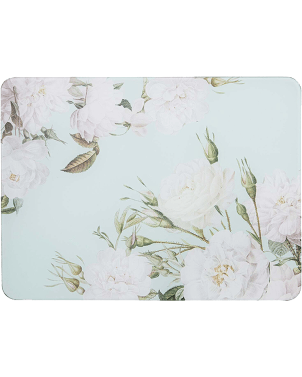Buy Ashdene Elegant Rose Glass Surface Protector Table Mat Rectangle ...