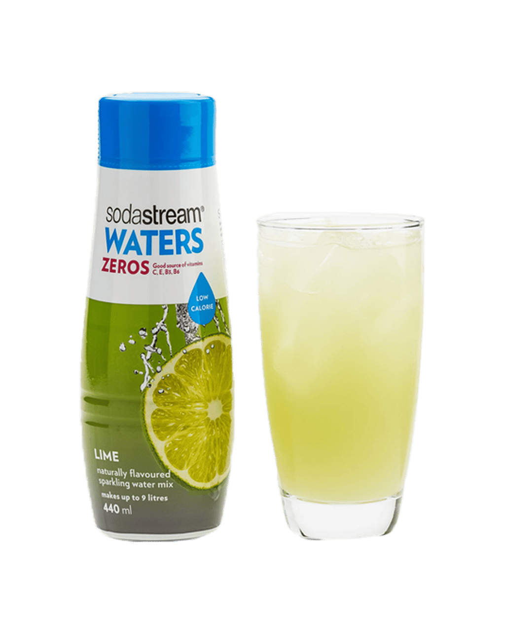 Buy Sodastream Zeros Lime 440ml/sparkling Soda Water Syrup Mix Low ...