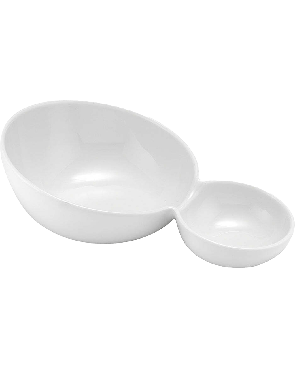 Buy Ladelle Classica Porcelain Round Serving Sloped Split Food Bowl ...
