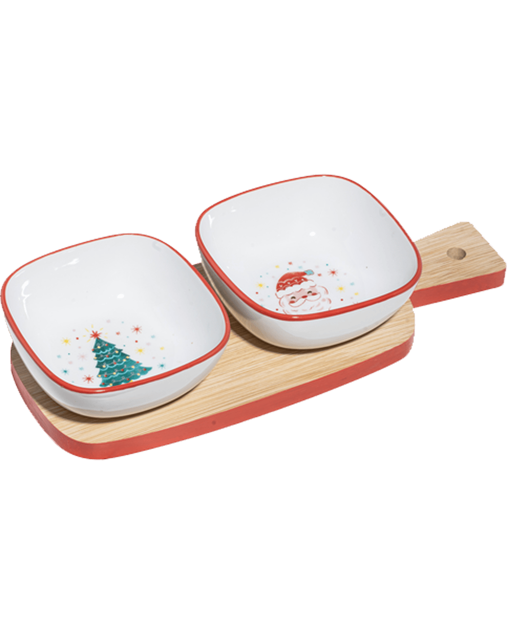 Buy Ladelle Candy Festive Porcelain Bowl & Bamboo Tray Serving ...