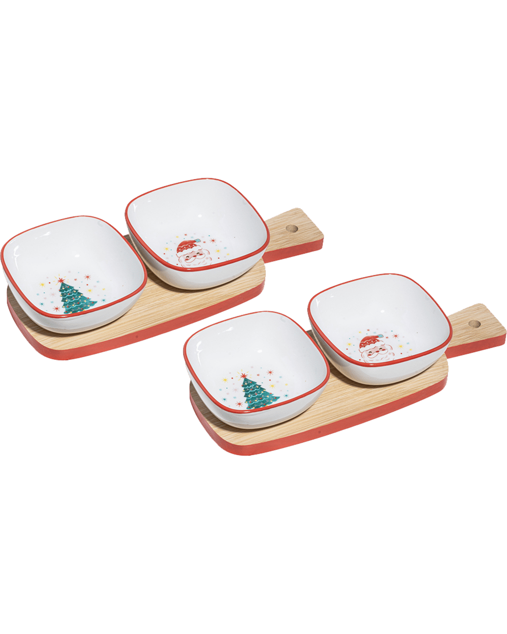 Buy Ladelle Candy Festive Porcelain Bowl & Bamboo Tray Serving ...