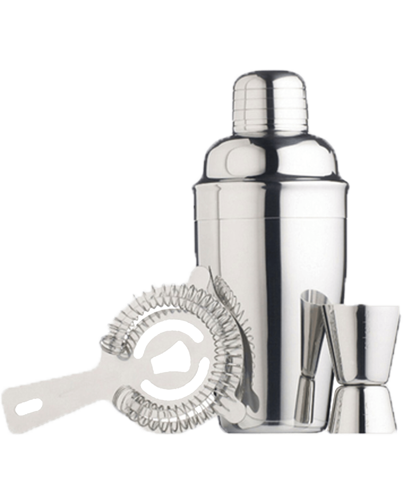 Buy Barcraft Stainless Steel Cocktail Shaker/jigger Strainer Kit Set ...