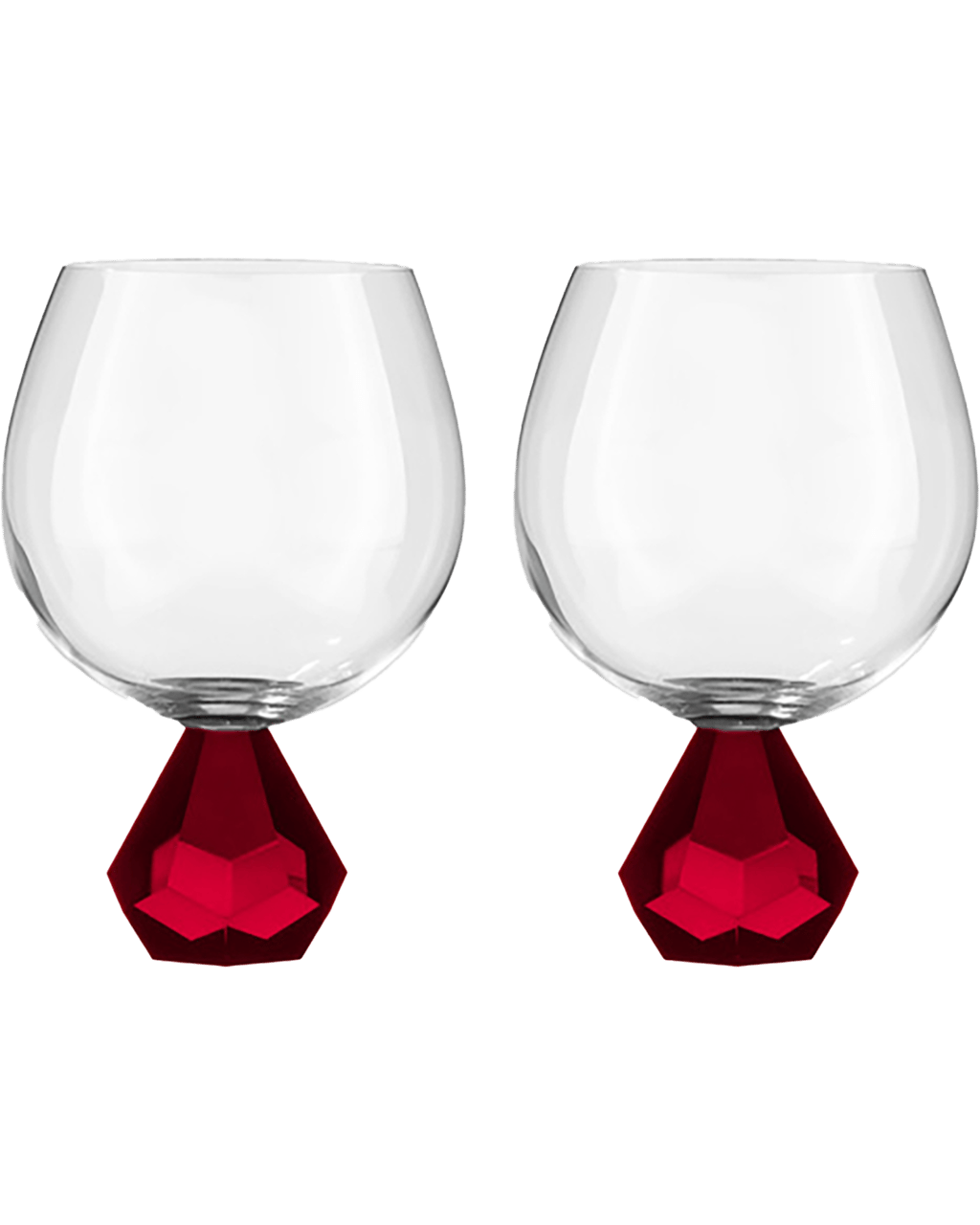 Buy Ladelle Zhara Crystal Gin Glass Cup Round Cocktail Drinking Glasses ...