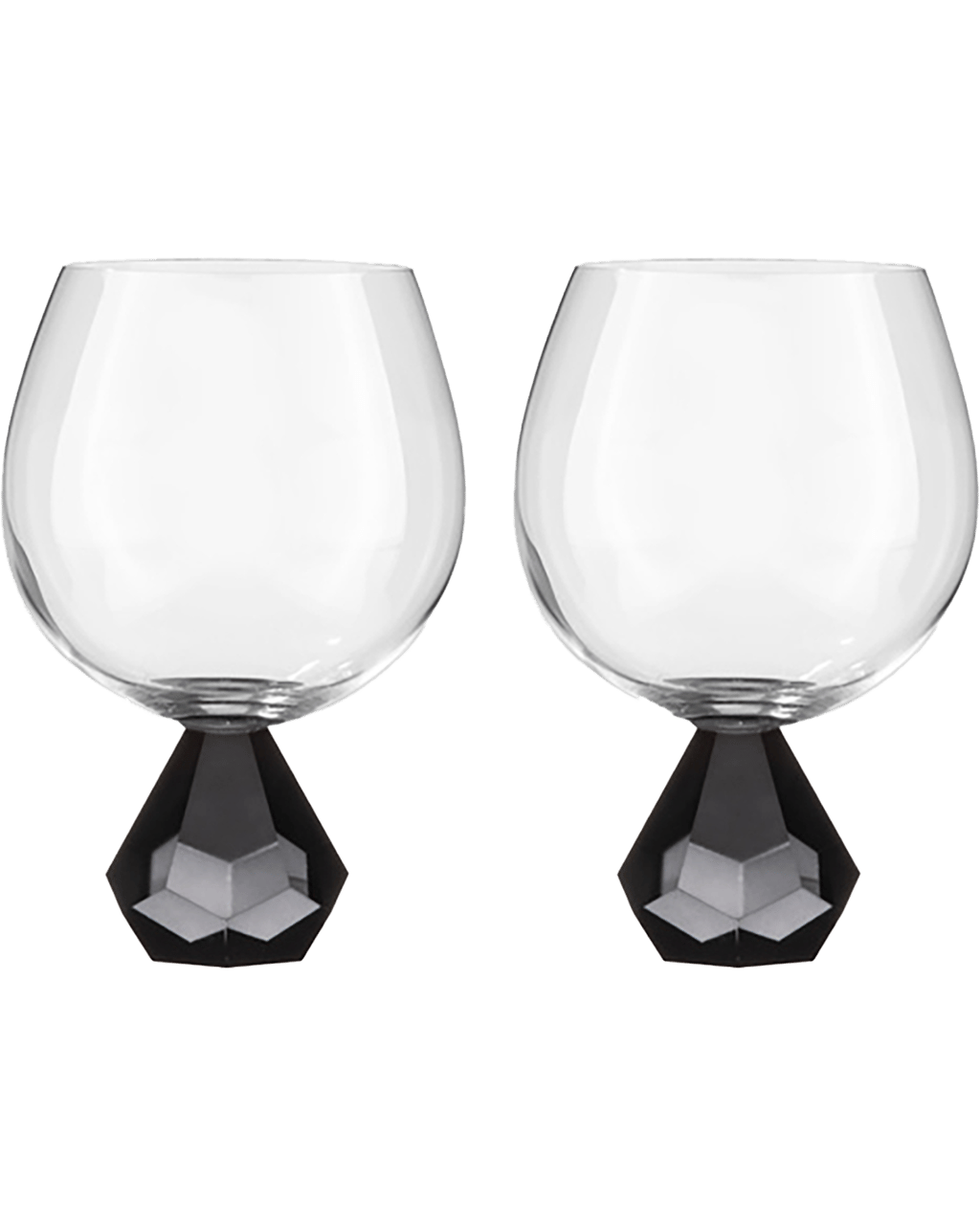 Buy Ladelle Zhara Crystal Gin Glass Cup Round Cocktail Drinking Glasses ...