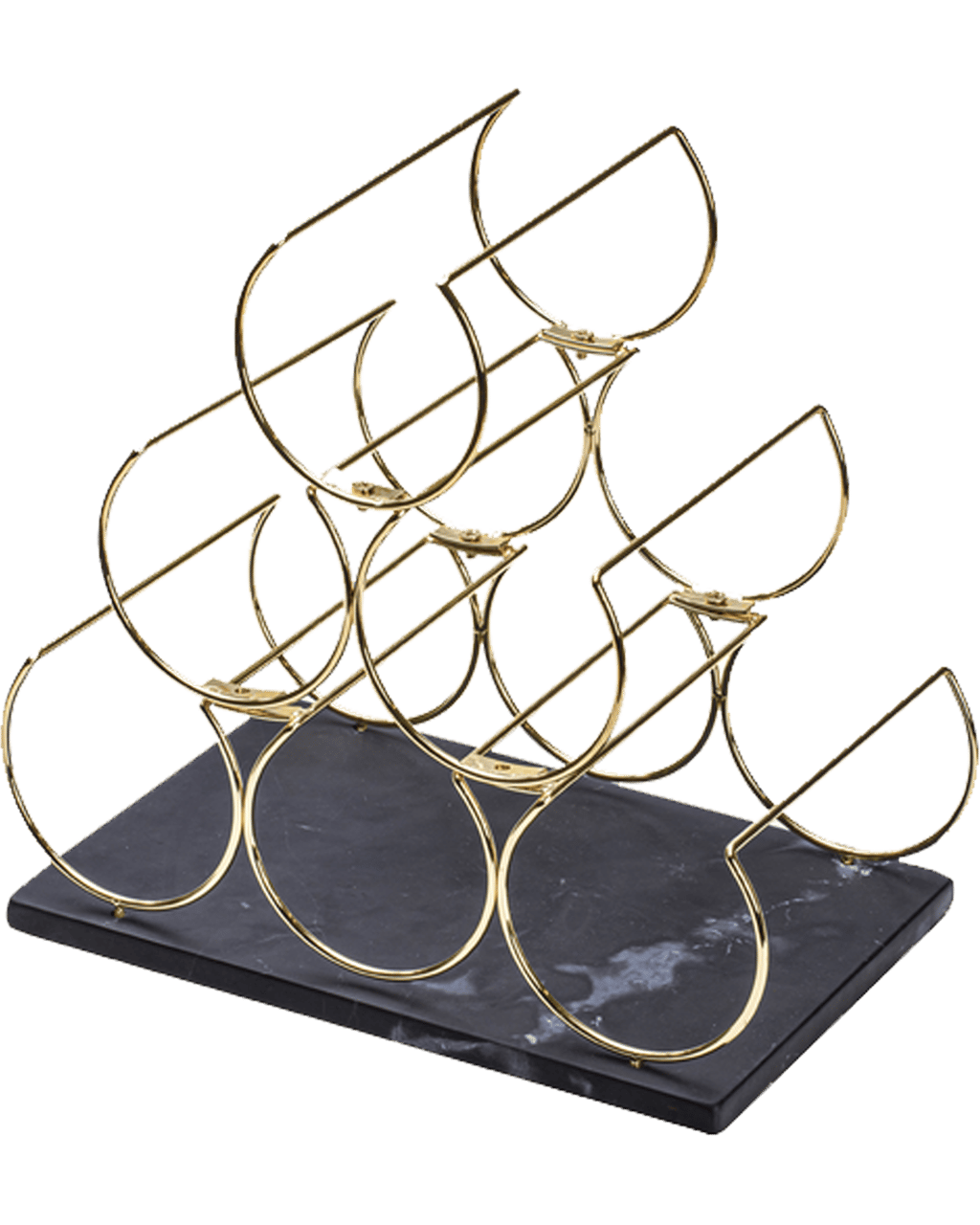 Tempa Emerson Marble/stainless Steel Wine Rack Storage Holder Large ...