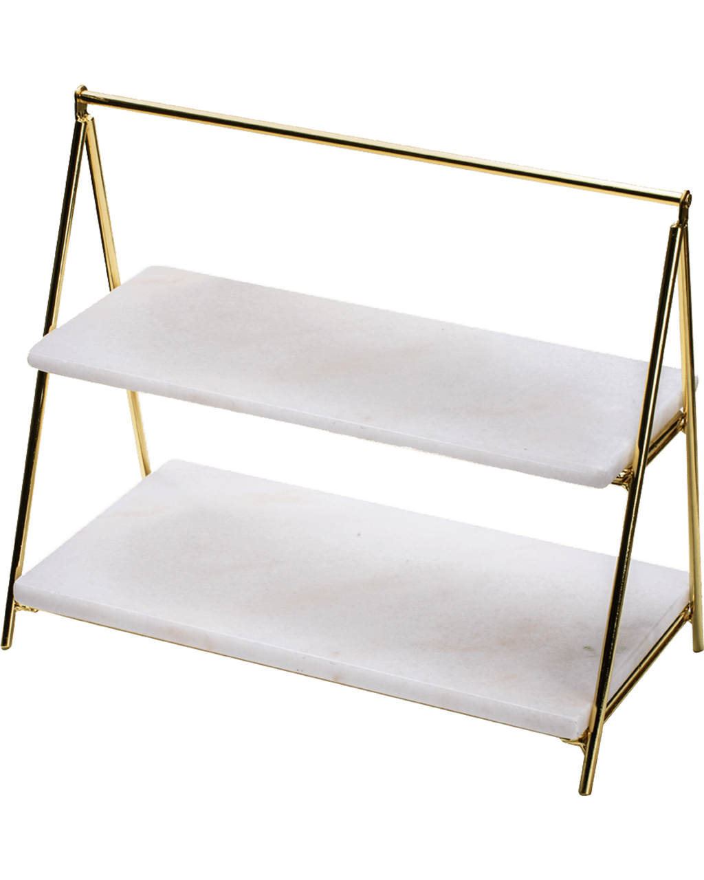 Buy Tempa Emerson Marble/stainless Steel Serving Tower Tray Display ...