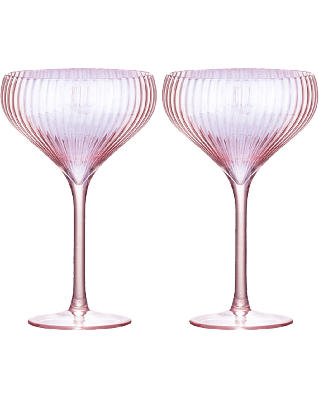 Buy Tempa Thalia Crystal Cocktail Glass Martini Coupe Glasses Pink ...