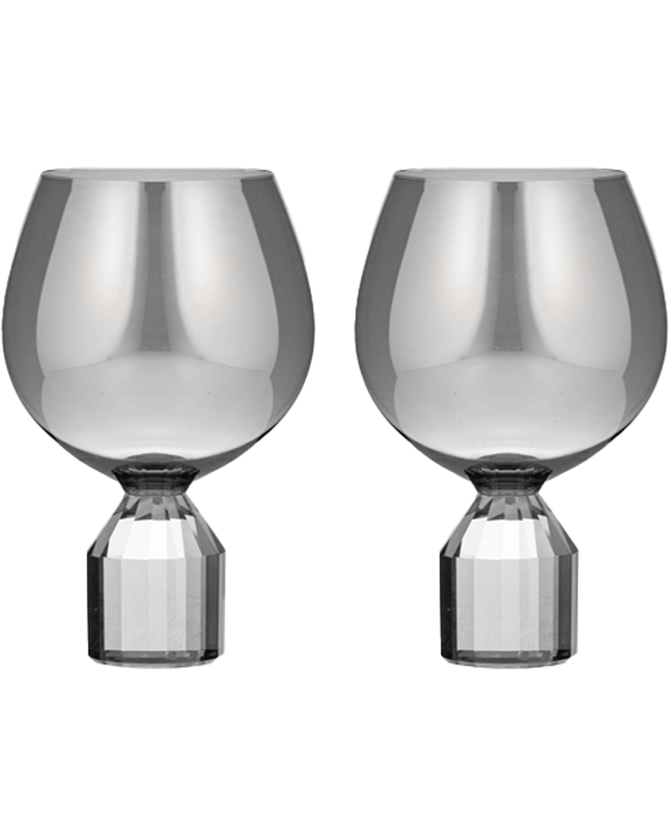 Buy Tempa Ava Crystal Gin Glass Cup Drinkware/glassware Set Charcoal ...