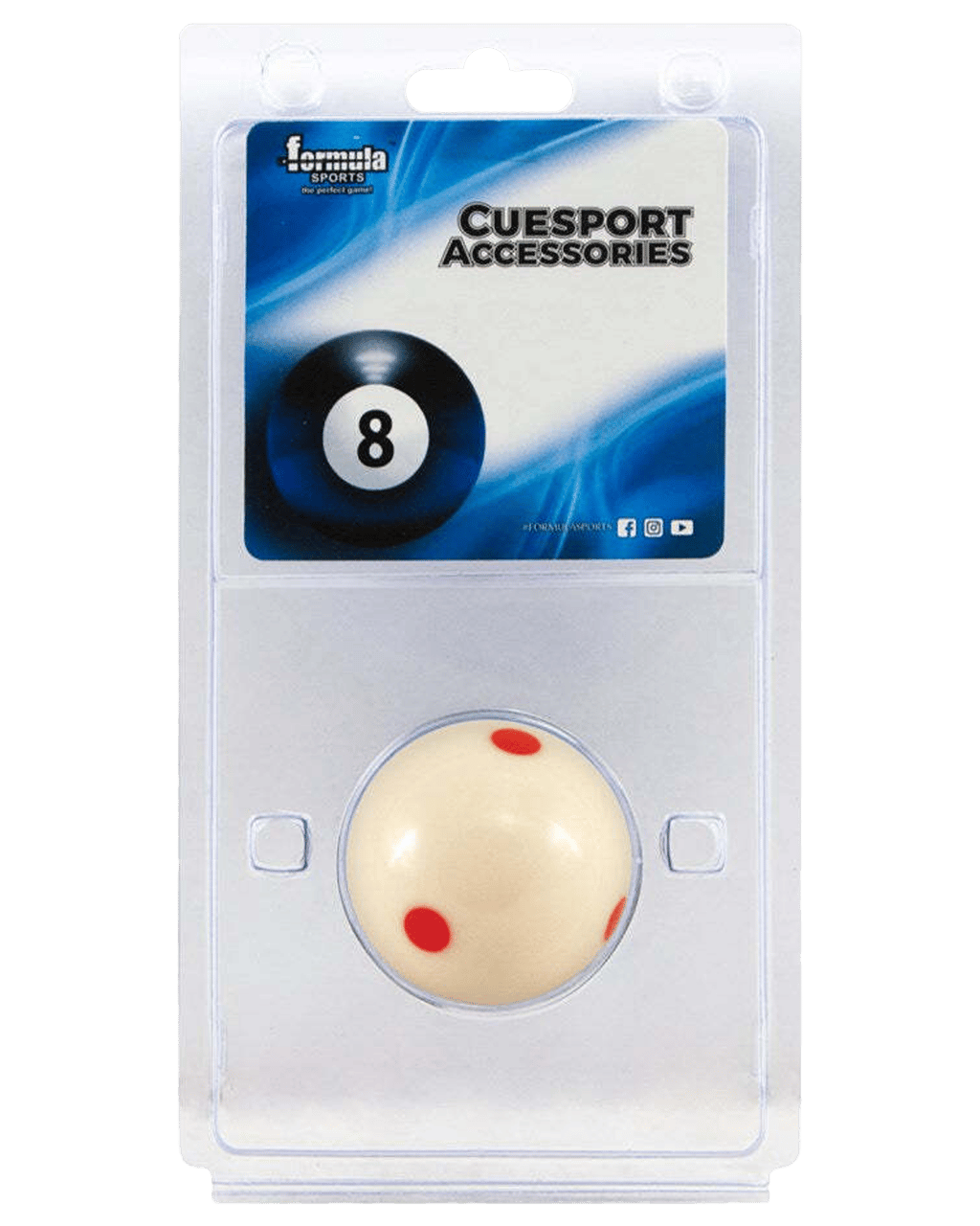 Buy Formula Sports Training 6 Spot Cue Ball 1 7/8" Blister Pool ...