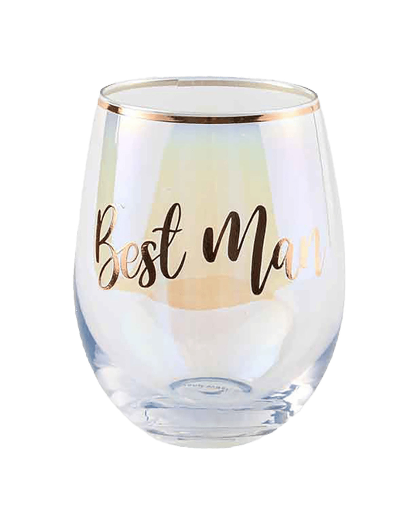 Buy Unbranded Best Man Stemless Wine Rose Gold Drinking Cup Novelty ...