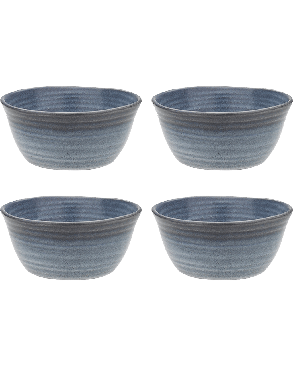 Buy Ecology Ottawa Stoneware Rustic Rice/noodle/ Round Food Bowl Indigo ...