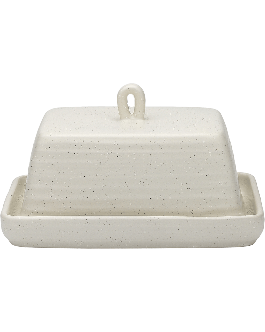 Buy Ecology Ottawa Stoneware Rustic Butter Dish & Tray W/ Handle ...