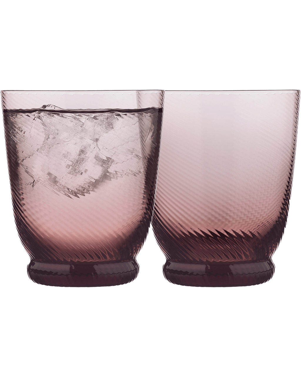 Buy Ecology Aveline Glass Drinking Tumblers/cups Set Plum 8.5x10cm ...