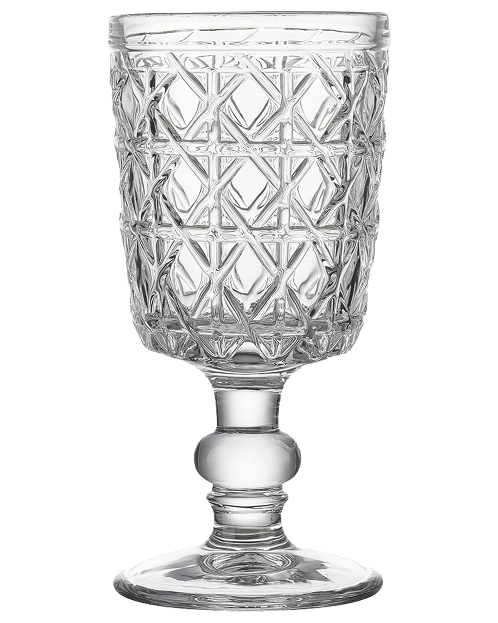 Buy Ecology Rattan Stemmed Glass Goblet Drinking Cup Glassware Set ...