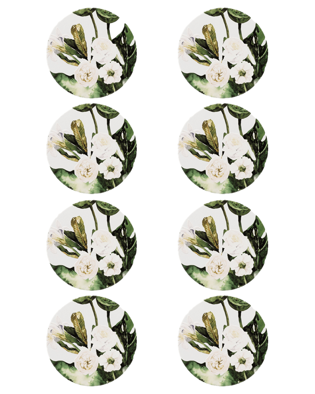 Buy Splosh Greenhouse Ceramic Flower Trio Drink Coaster Table Round ...