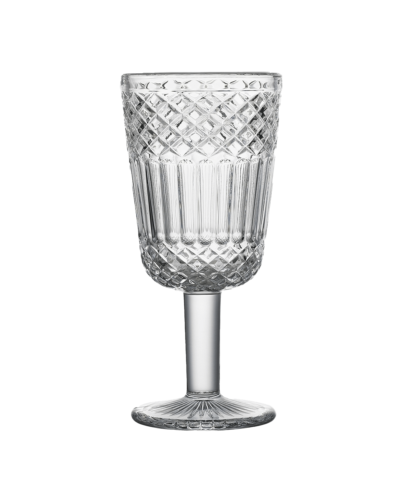 Buy Porto Honfleur Stemmed Glass Goblet Round Drinkware Cup Set Clr ...