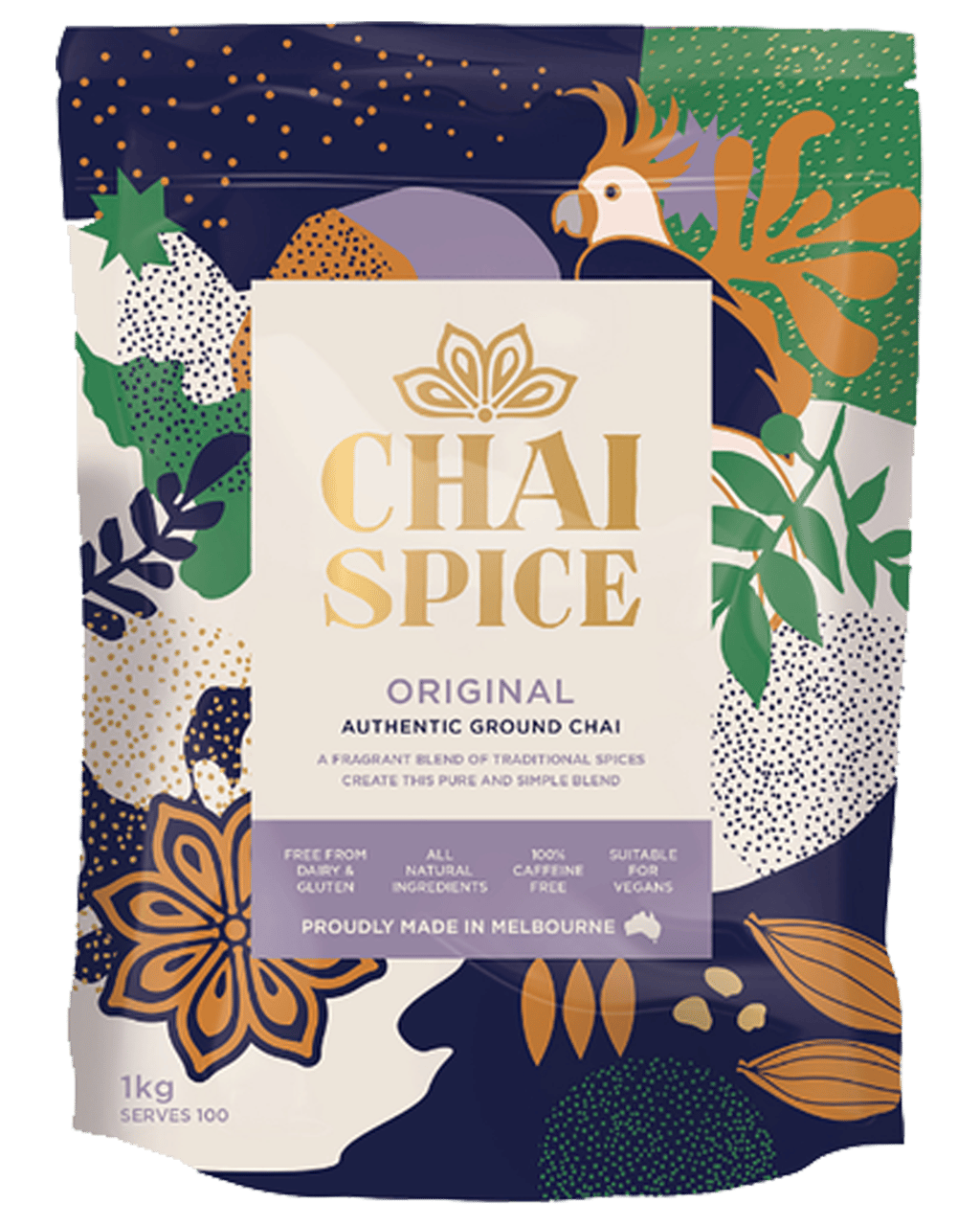 Buy Chai Spice Original Flavour Caffine Free Hot Drink Blend Tea 1kg ...