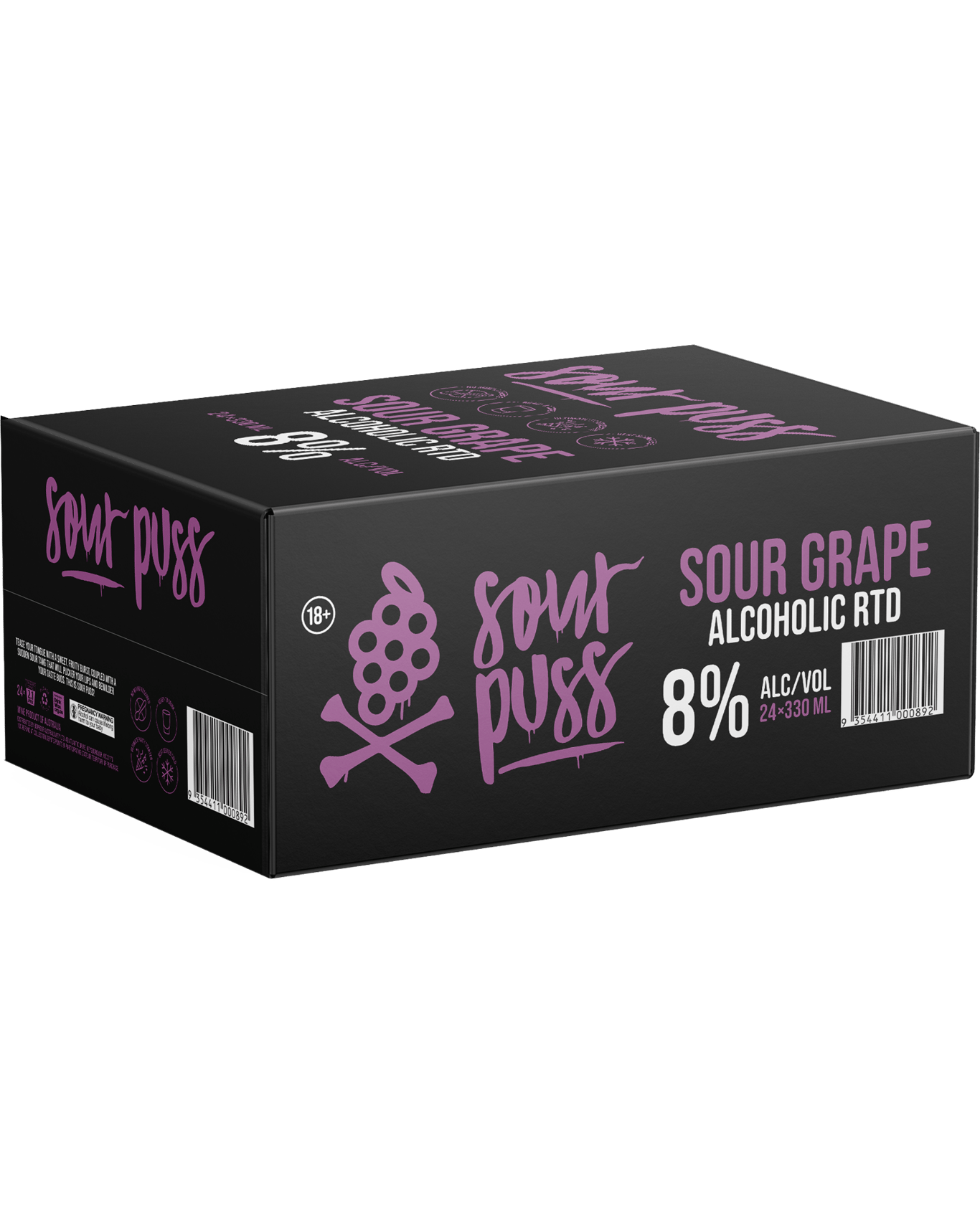 Buy Sour Puss Sour Grape Rtd Can 330ml Online @Lowest Price