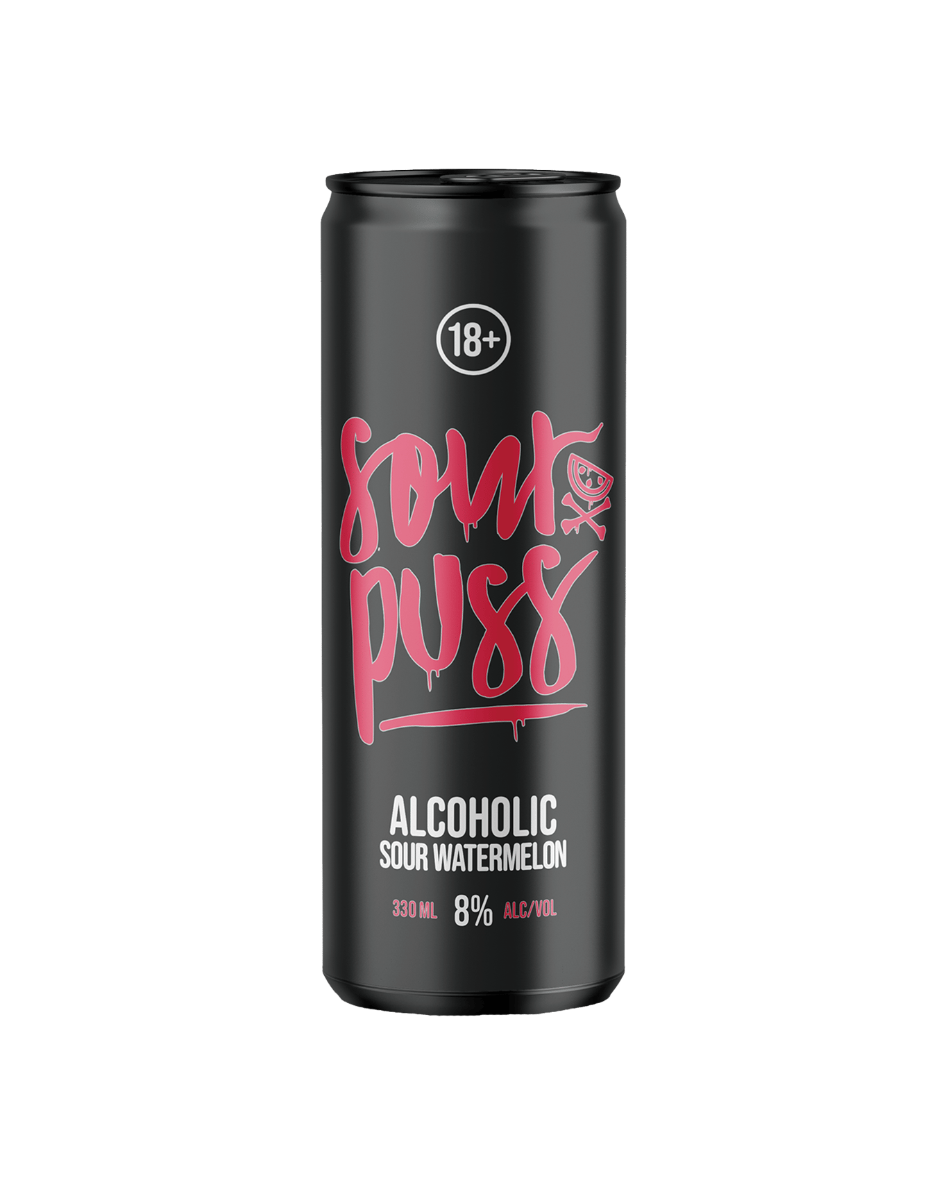 Buy Sour Puss Sour Watermelon Rtd Can 330ml Online @Lowest Price